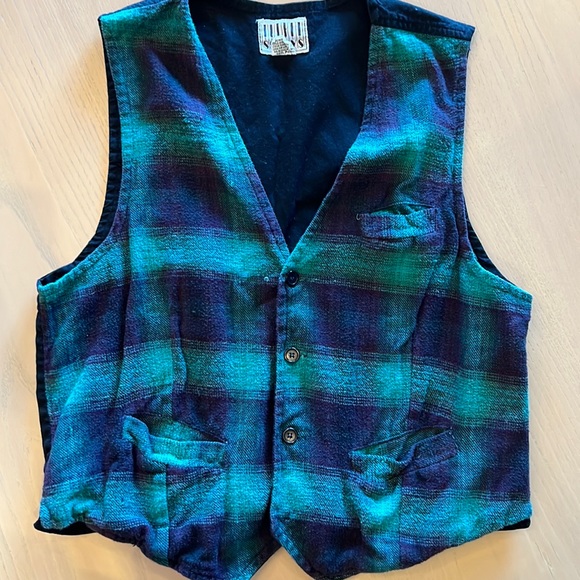 Tops | Vintage Plaid Vest | Poshmark